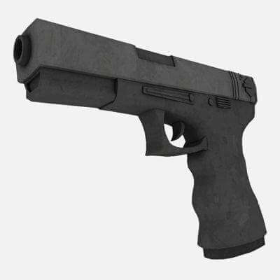 Modern Pistol - 3D Model by Parona