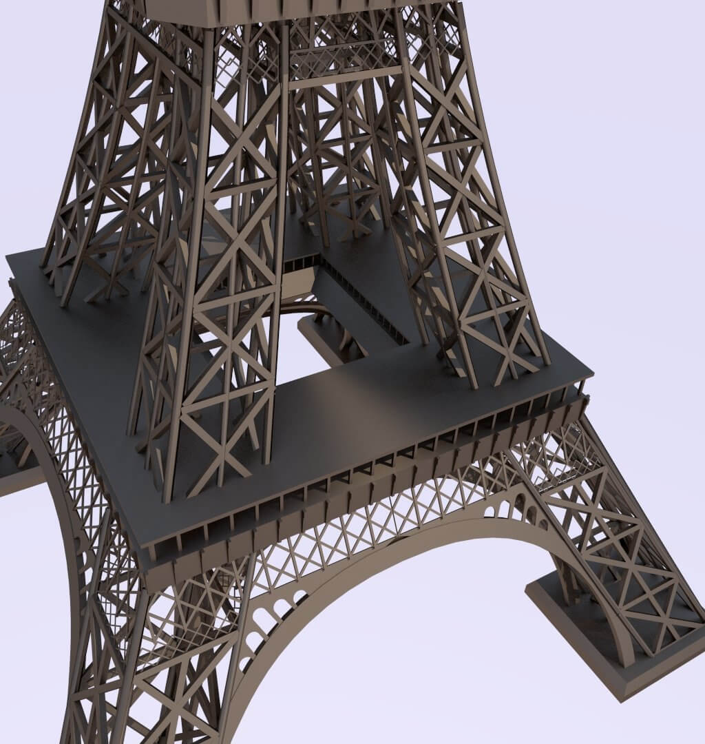 Eiffel Tower - 3D Model by pascalalt