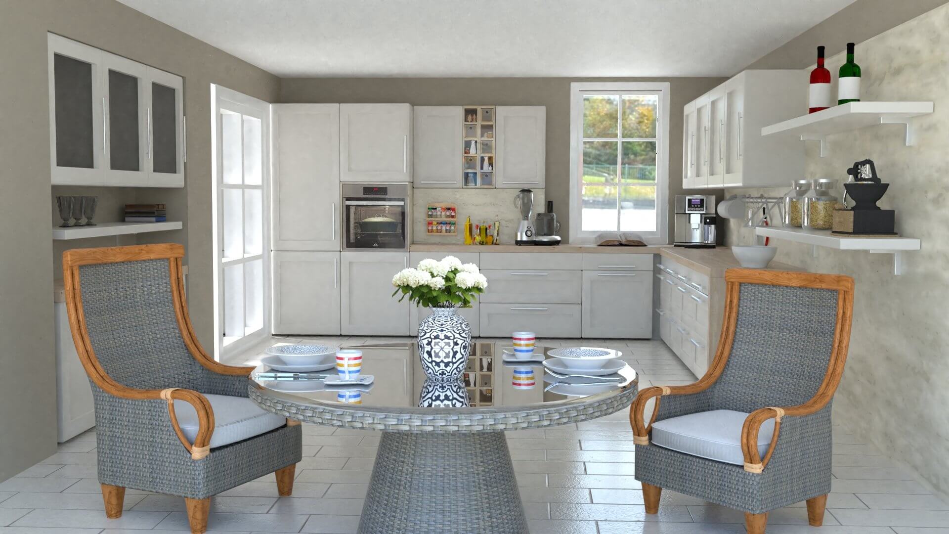 kitchen 3D Render, Digital Art by pascalalt