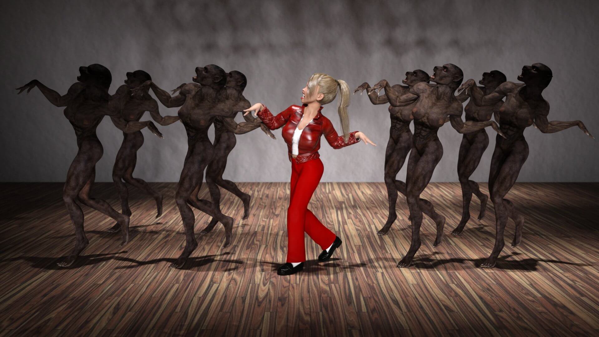 Thriller 3D Render, Digital Art by pat11