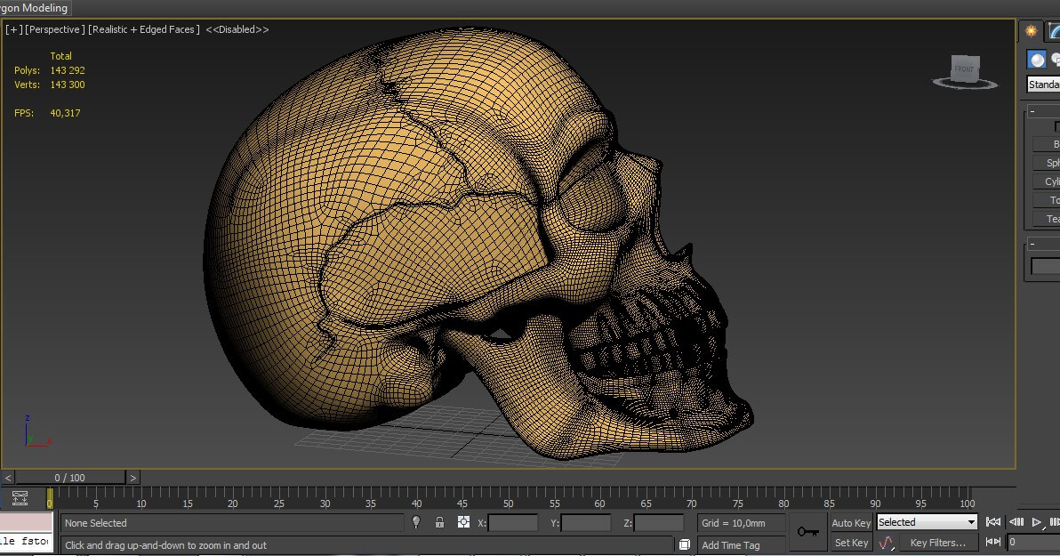 Human Skull 3D Model by pat460