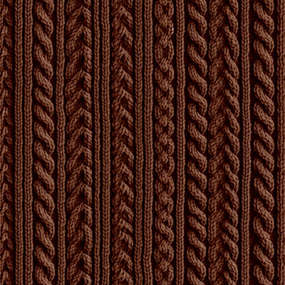 Knitting Brown Seamless Pattern - Stock Image by PatternClipArtsJSK