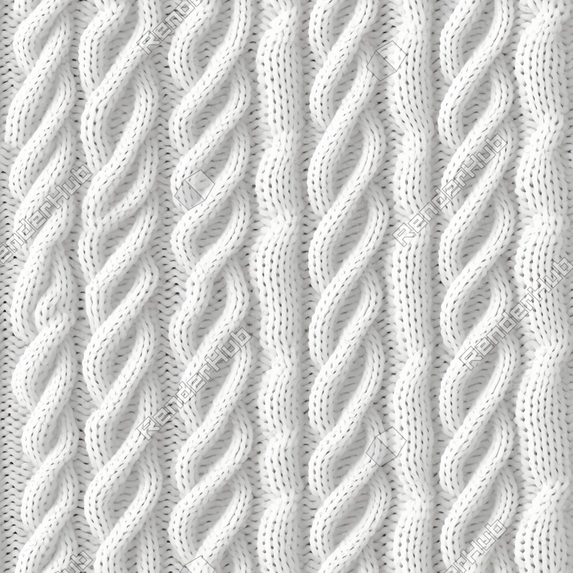 White Knit Seamless Pattern - Stock Image by PatternClipArtsJSK