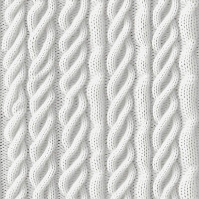 White Knit Seamless Pattern - Stock Image by PatternClipArtsJSK