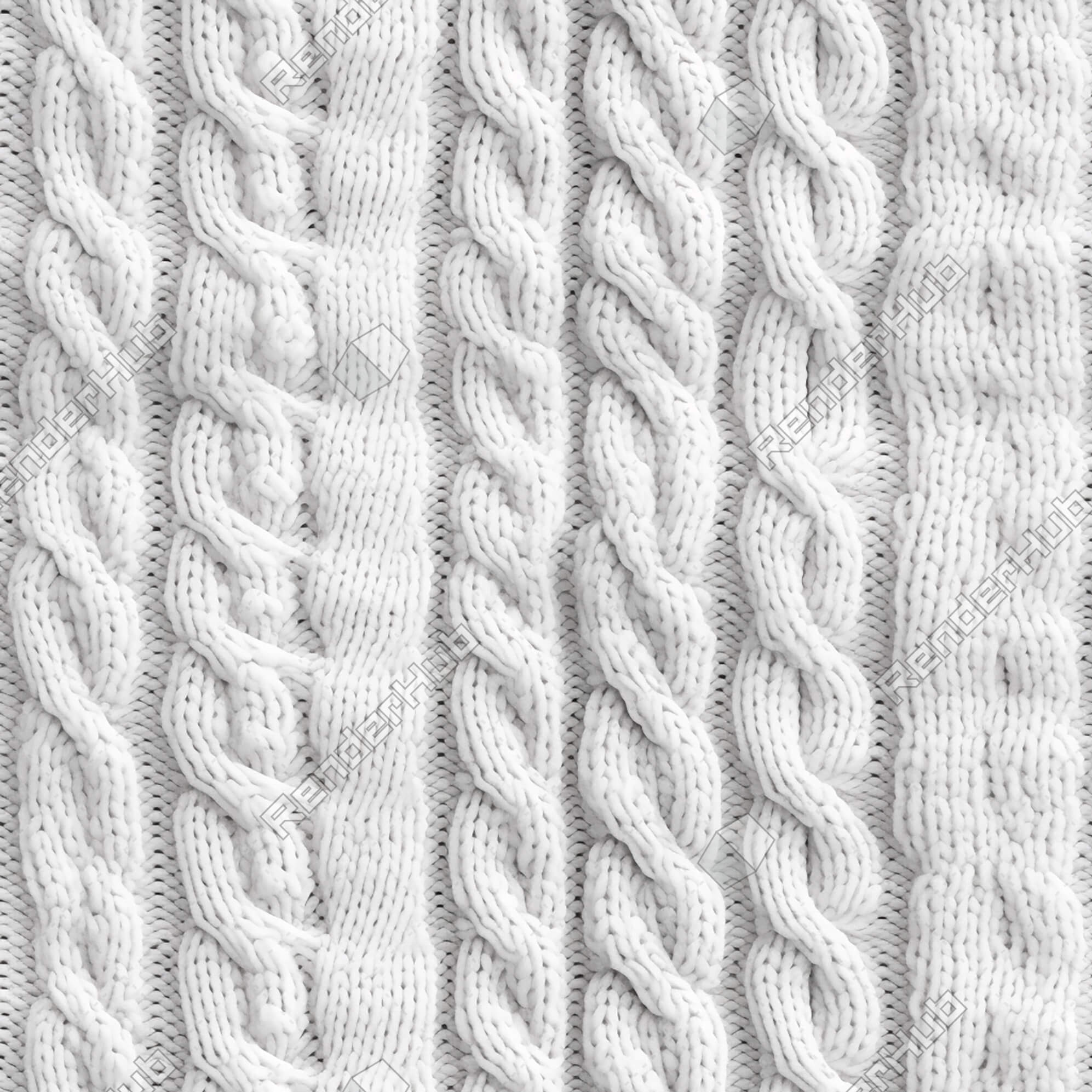 White Knit Seamless Pattern - Stock Image by PatternClipArtsJSK