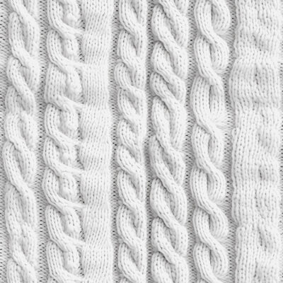 White Knit Seamless Pattern - Stock Image by PatternClipArtsJSK
