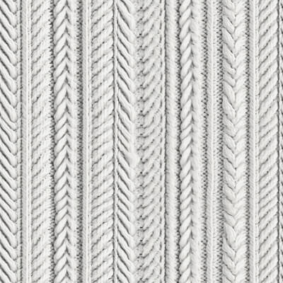 White Knit Seamless Pattern - Stock Image by PatternClipArtsJSK