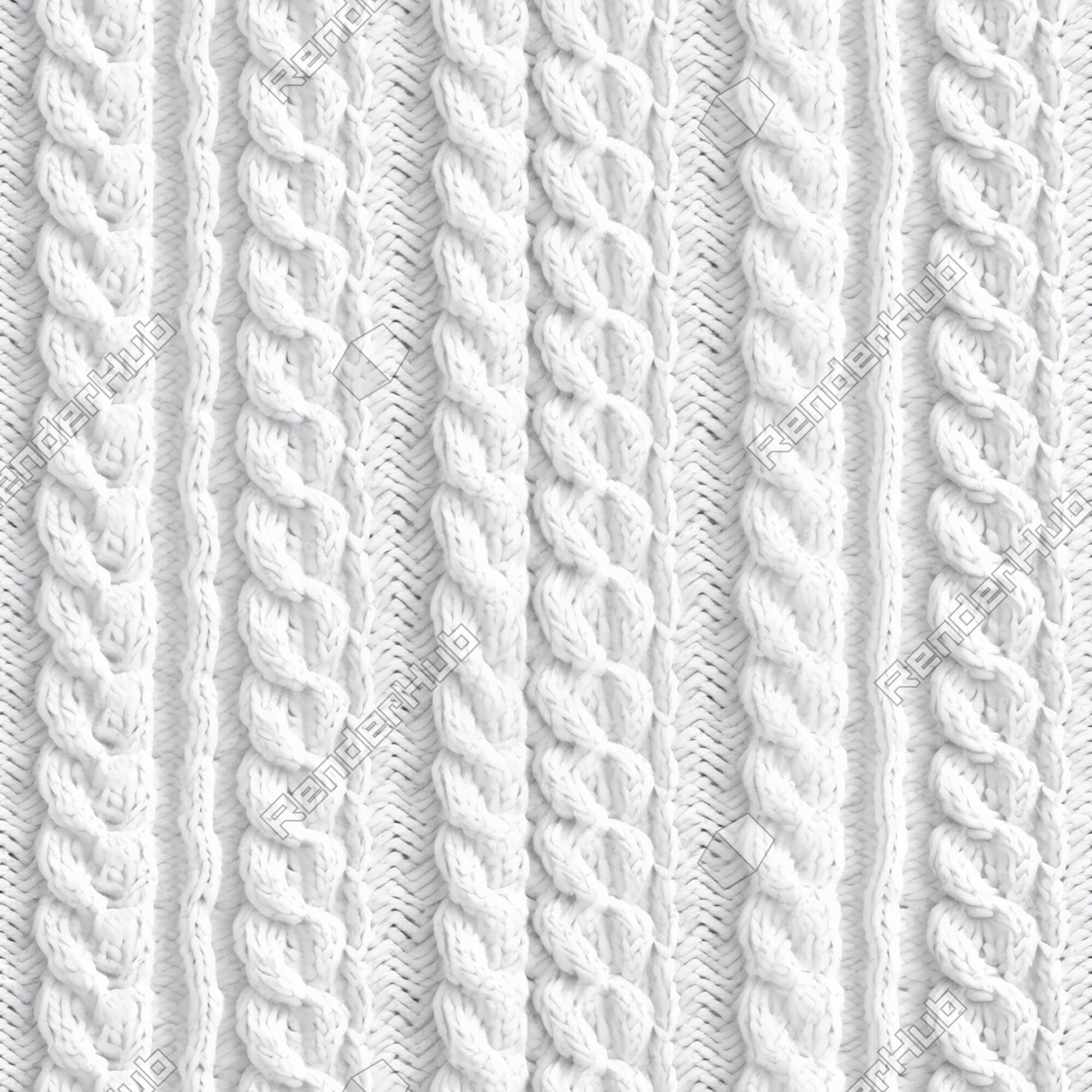 White Knit Seamless Pattern - Stock Image by PatternClipArtsJSK