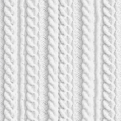 White Knit Seamless Pattern - Stock Image by PatternClipArtsJSK