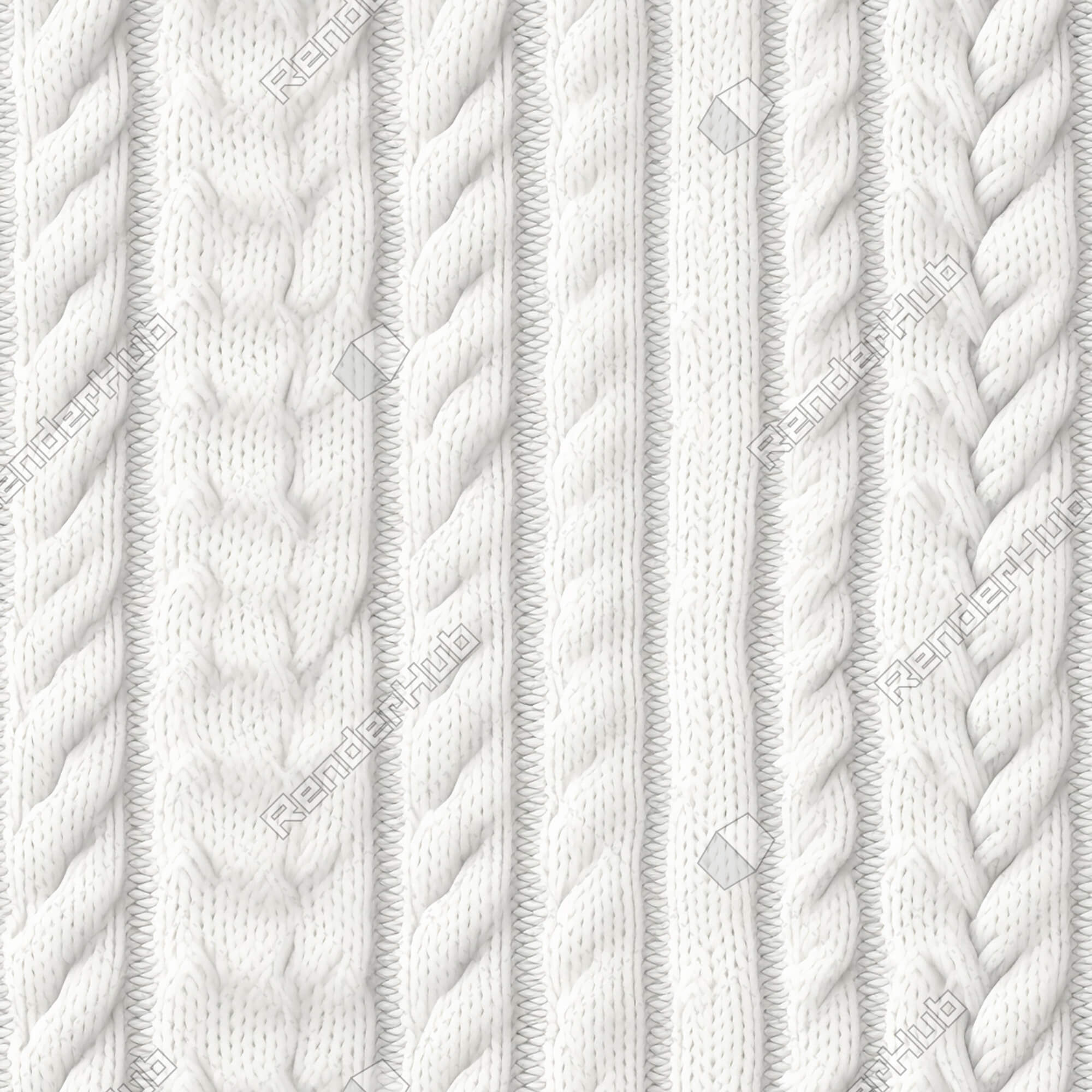 White Knit Seamless Pattern - Stock Image by PatternClipArtsJSK