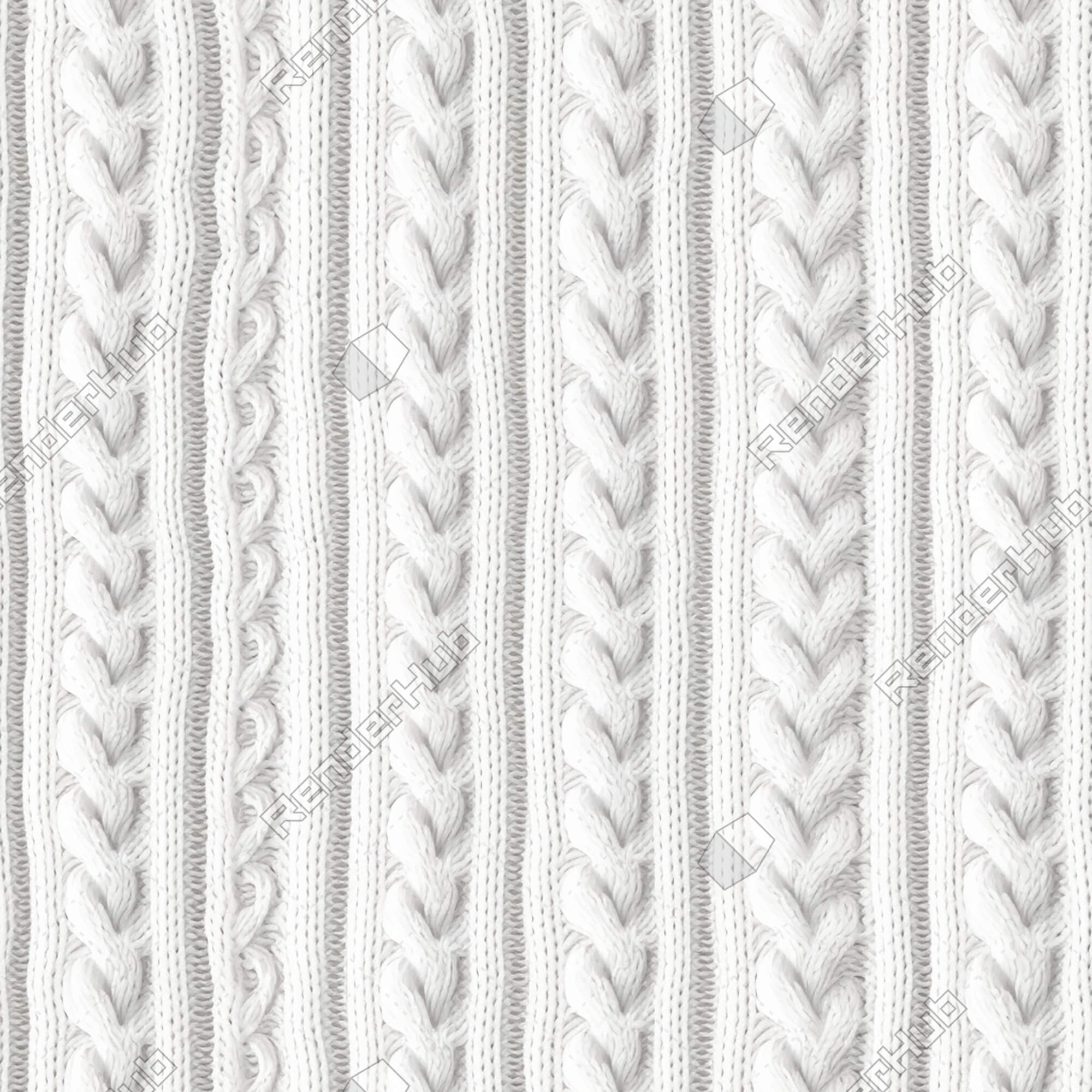 White Knit Seamless Pattern - Stock Image by PatternClipArtsJSK