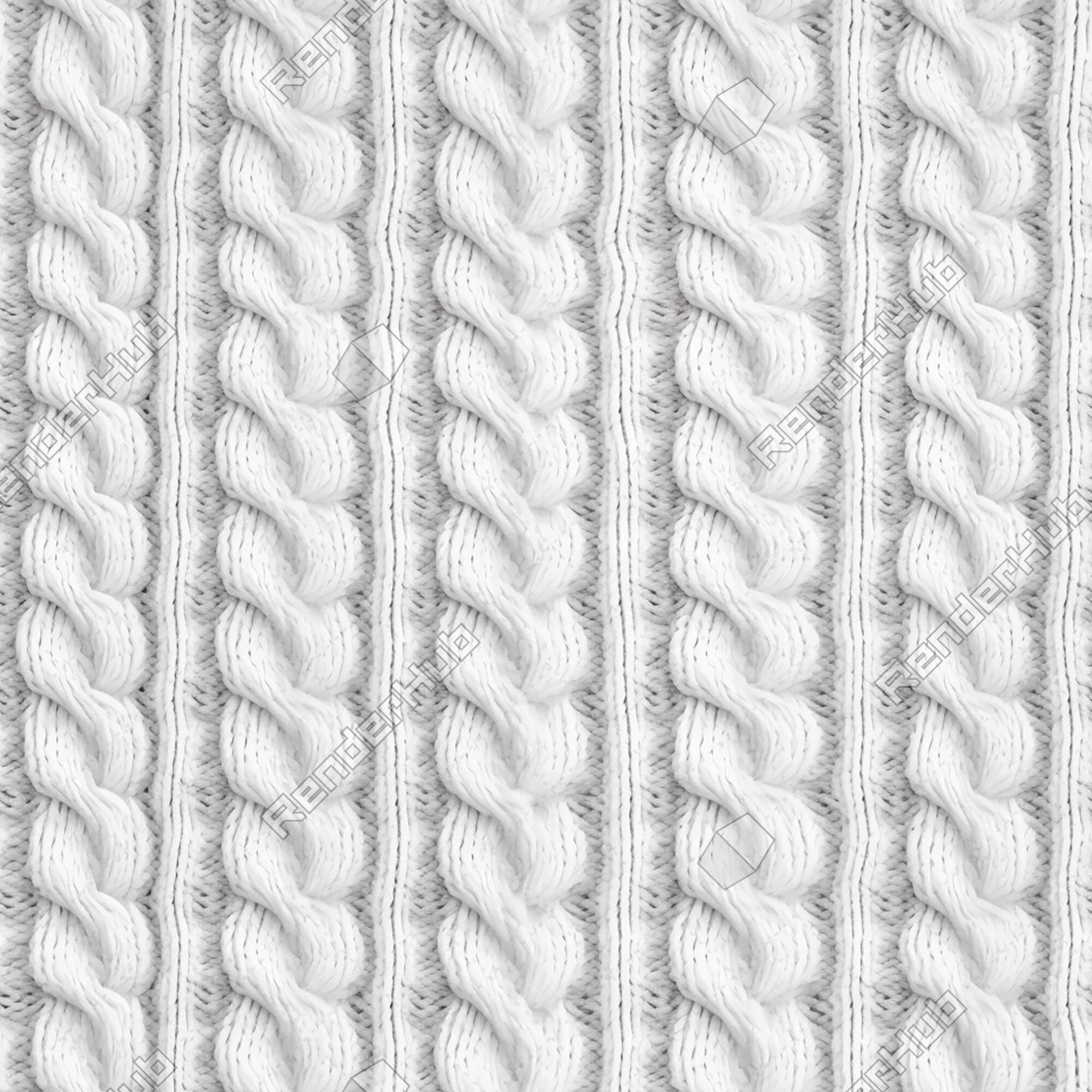 White Knit Seamless Pattern - Stock Image by PatternClipArtsJSK