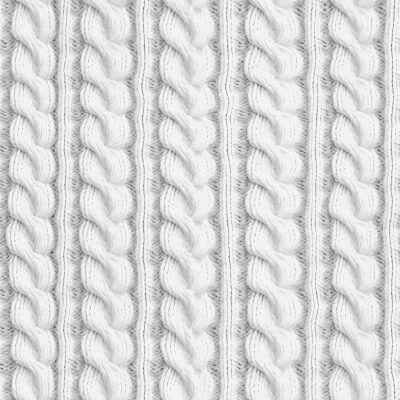 White Knit Seamless Pattern - Stock Image by PatternClipArtsJSK