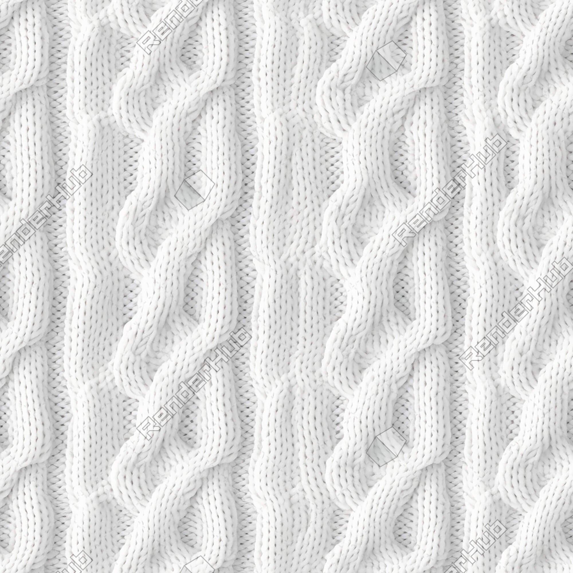 White Knit Seamless Pattern - Stock Image by PatternClipArtsJSK