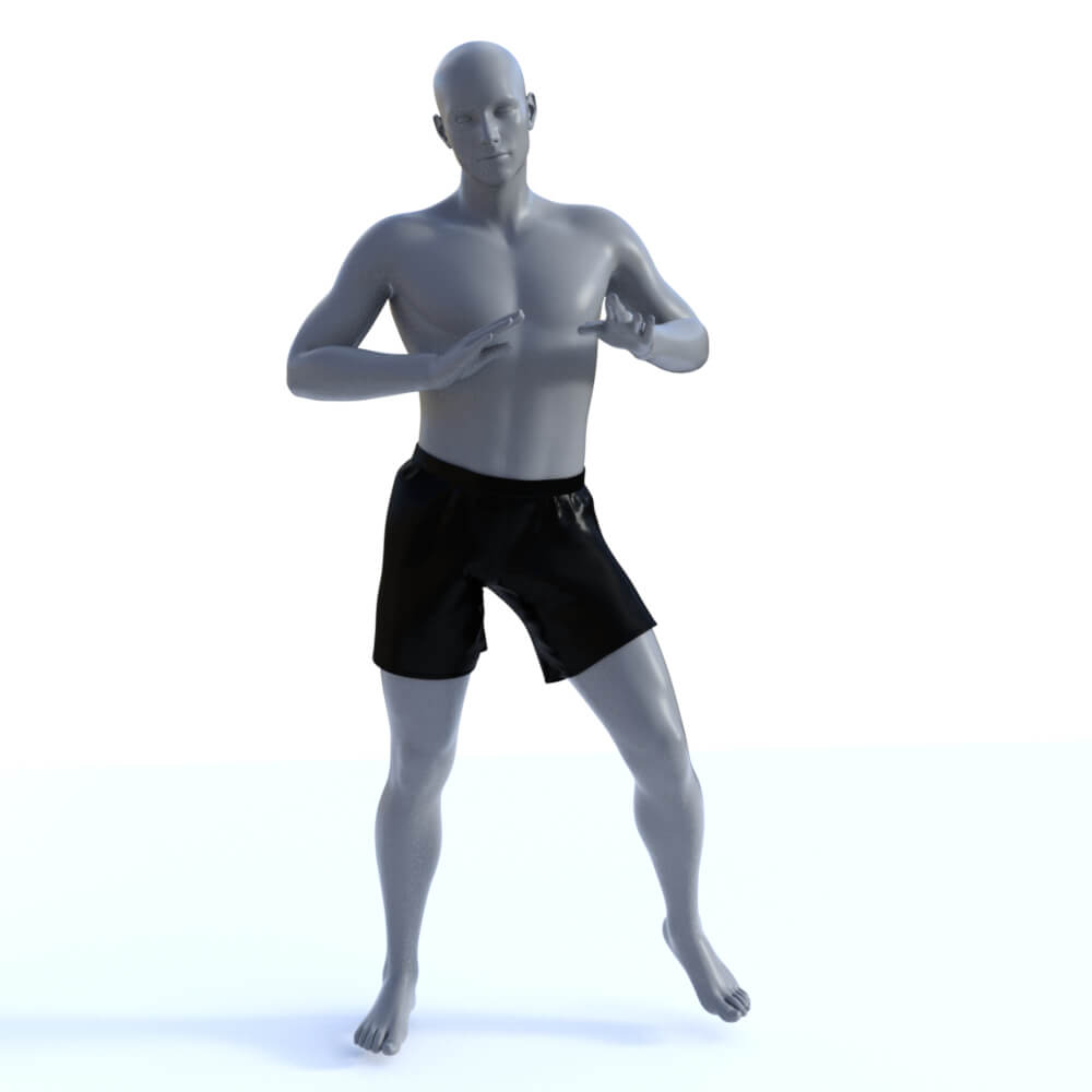 Karate (15) Pose for Genesis 8.1 Male - Daz Content by paulawbs