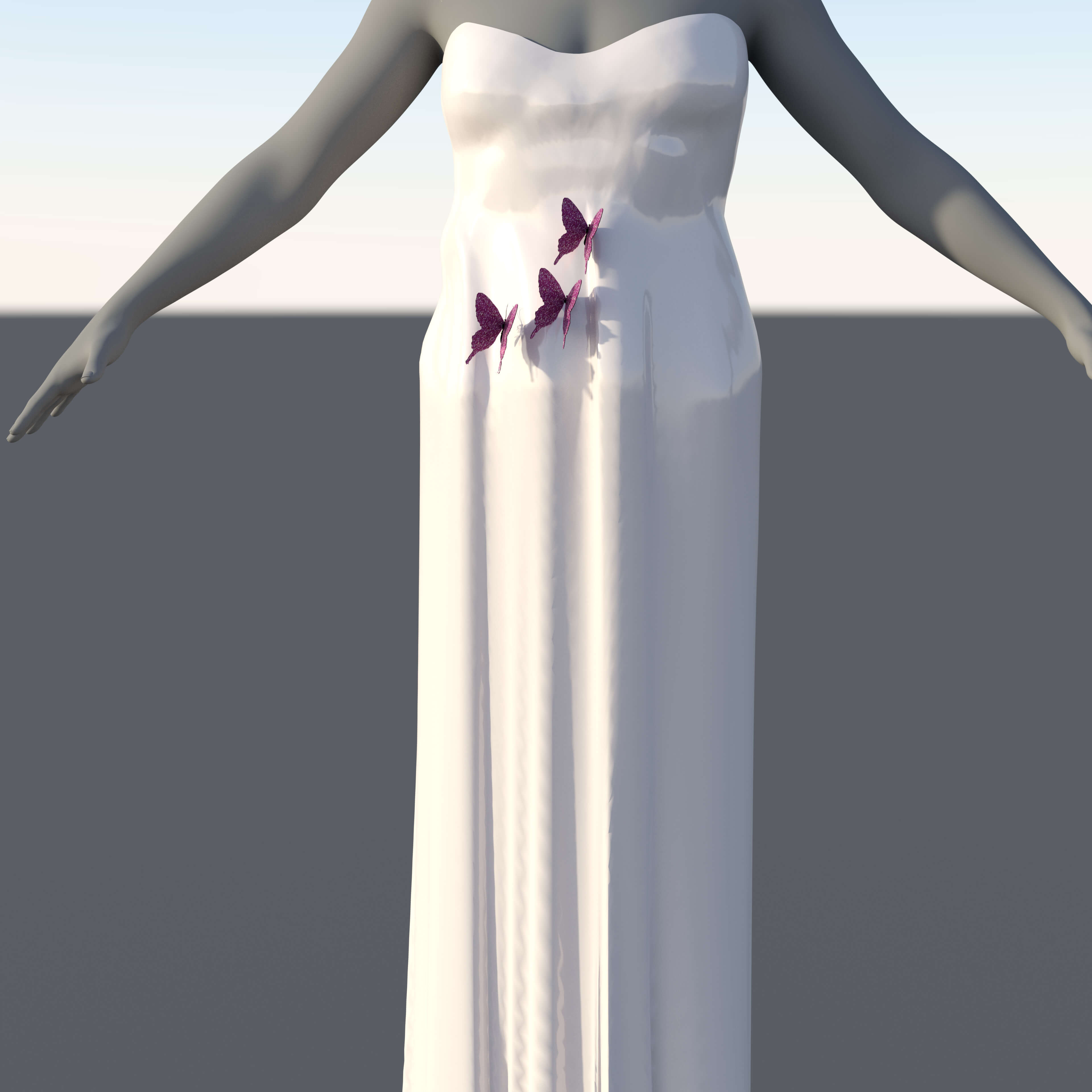 Wedding Dress for Genesis 9 - Daz Content by paulawbs