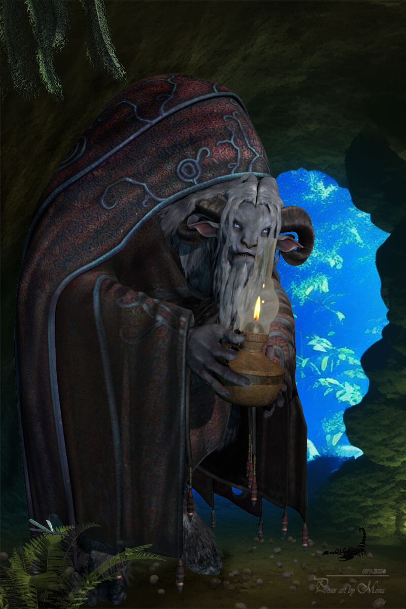 Pan in einer Hhle 3D Render, Digital Art by Paulienchen