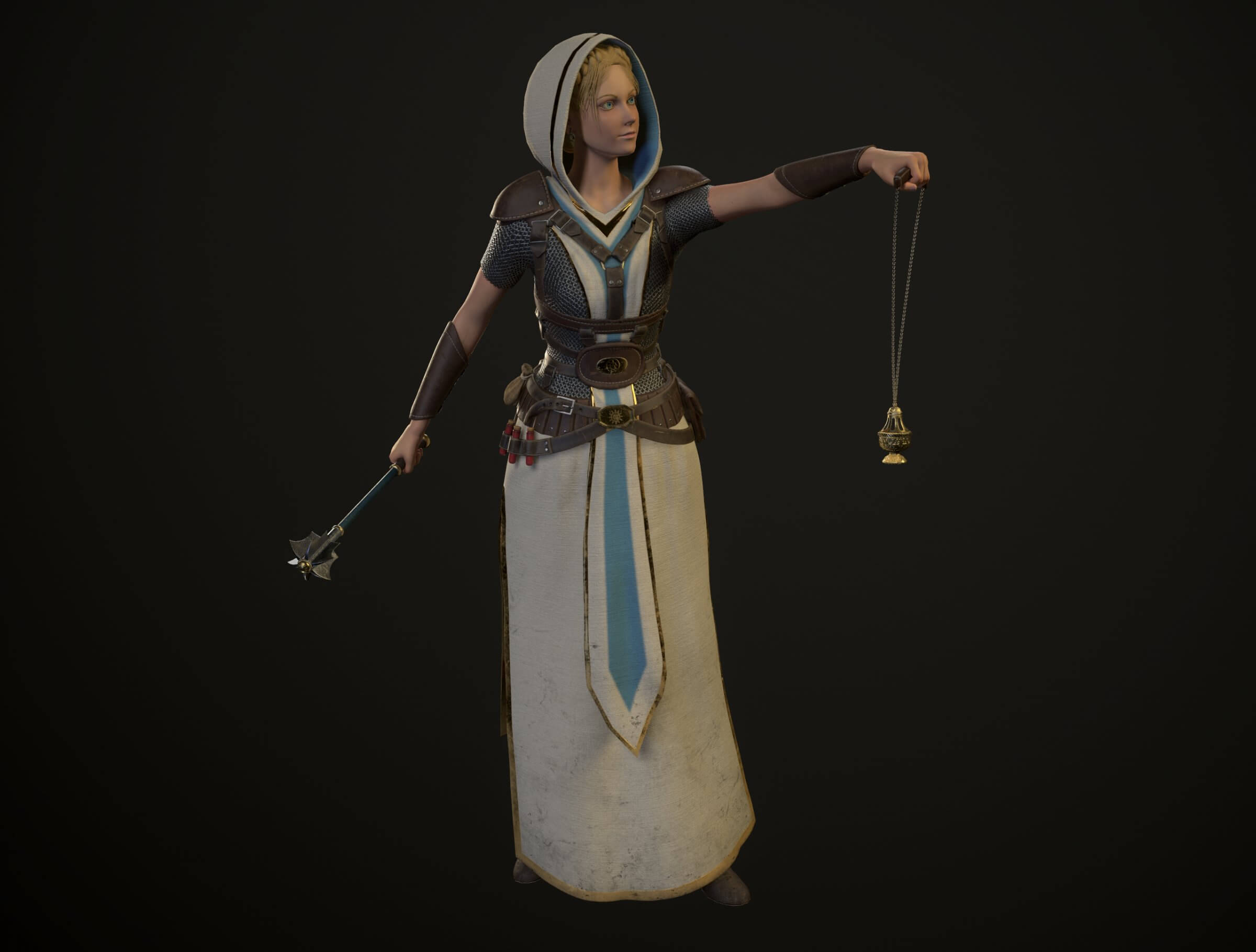DnD Cleric - 3D Model by PavlinM