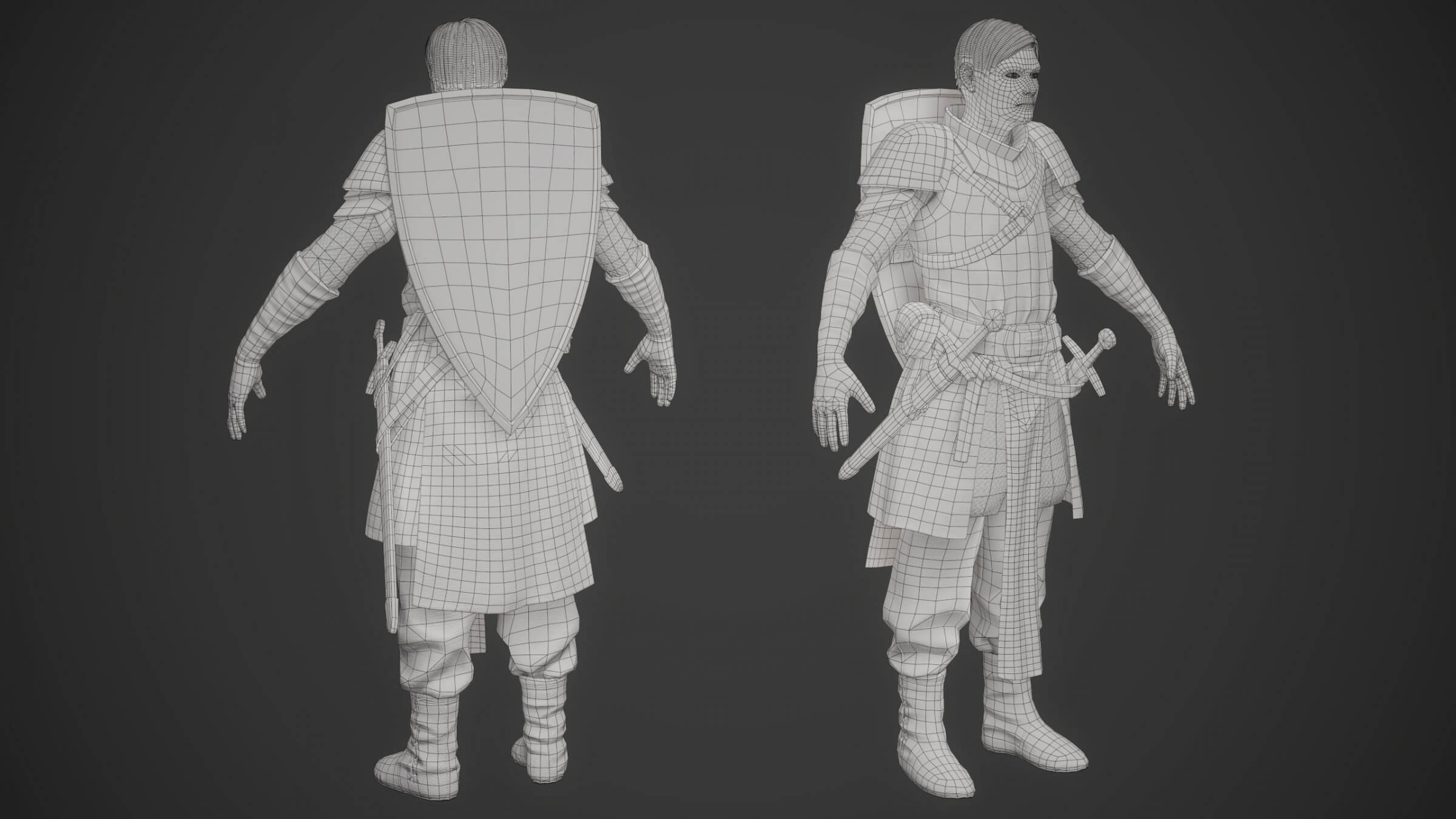 DnD Warrior - 3D Model by PavlinM