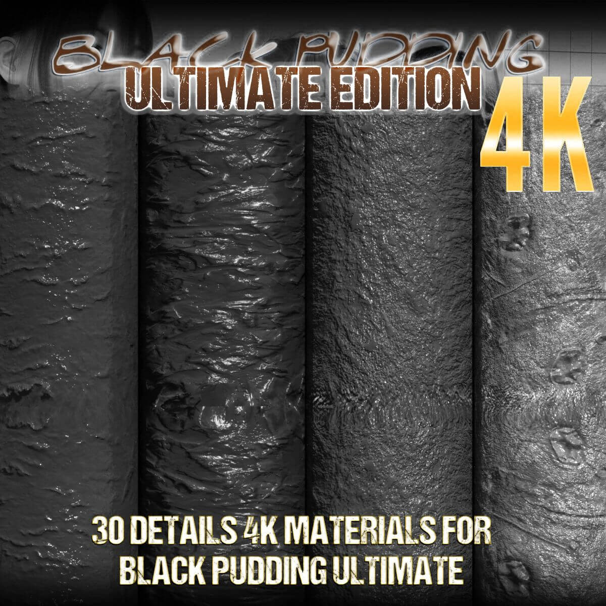 Black Pudding Ultimate Free 4K Materials - Free Daz Content by Pawngame