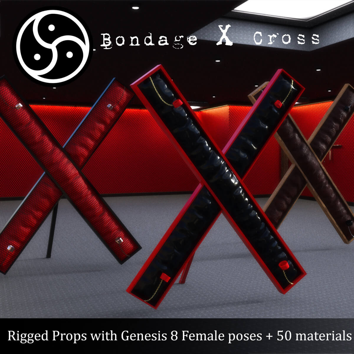 Bondage X Cross - Daz Content by Pawngame