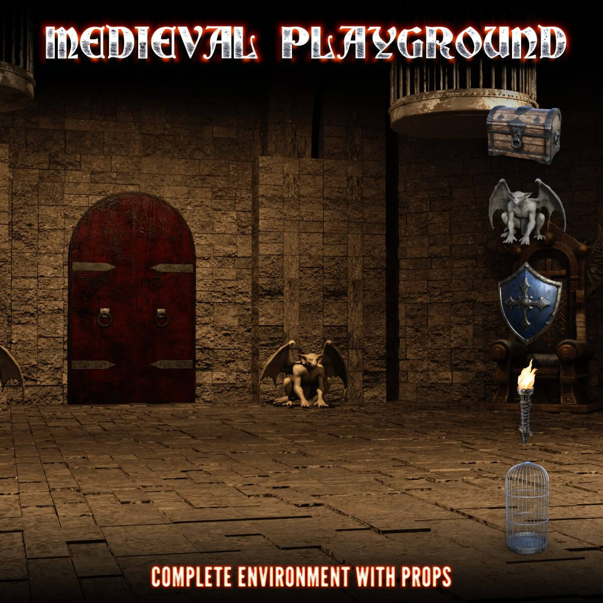 Free Medieval Playground Environment - Free Daz Content by Pawngame
