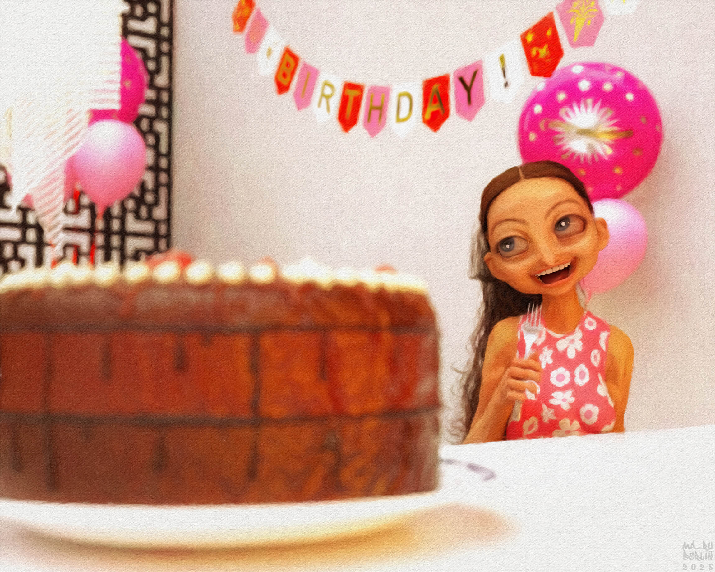 Mega Chocolate Cake - Free Daz Content by Pawngame