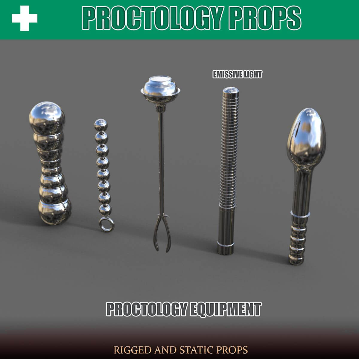 Proctology Props With Poses - Daz Content by Pawngame