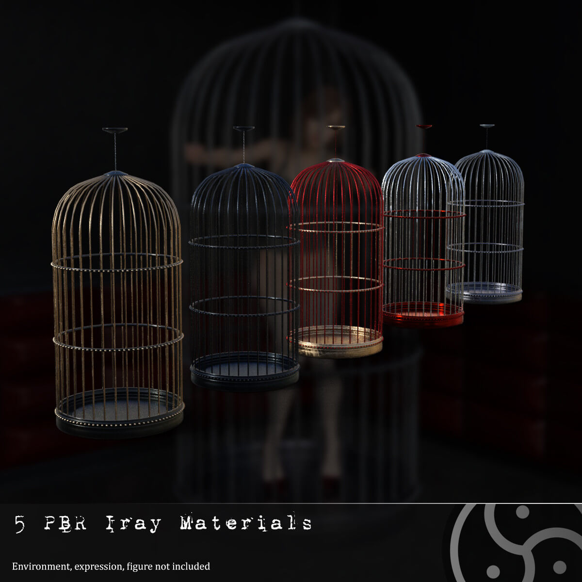 Round Cage for Genesis - Daz Content by Pawngame