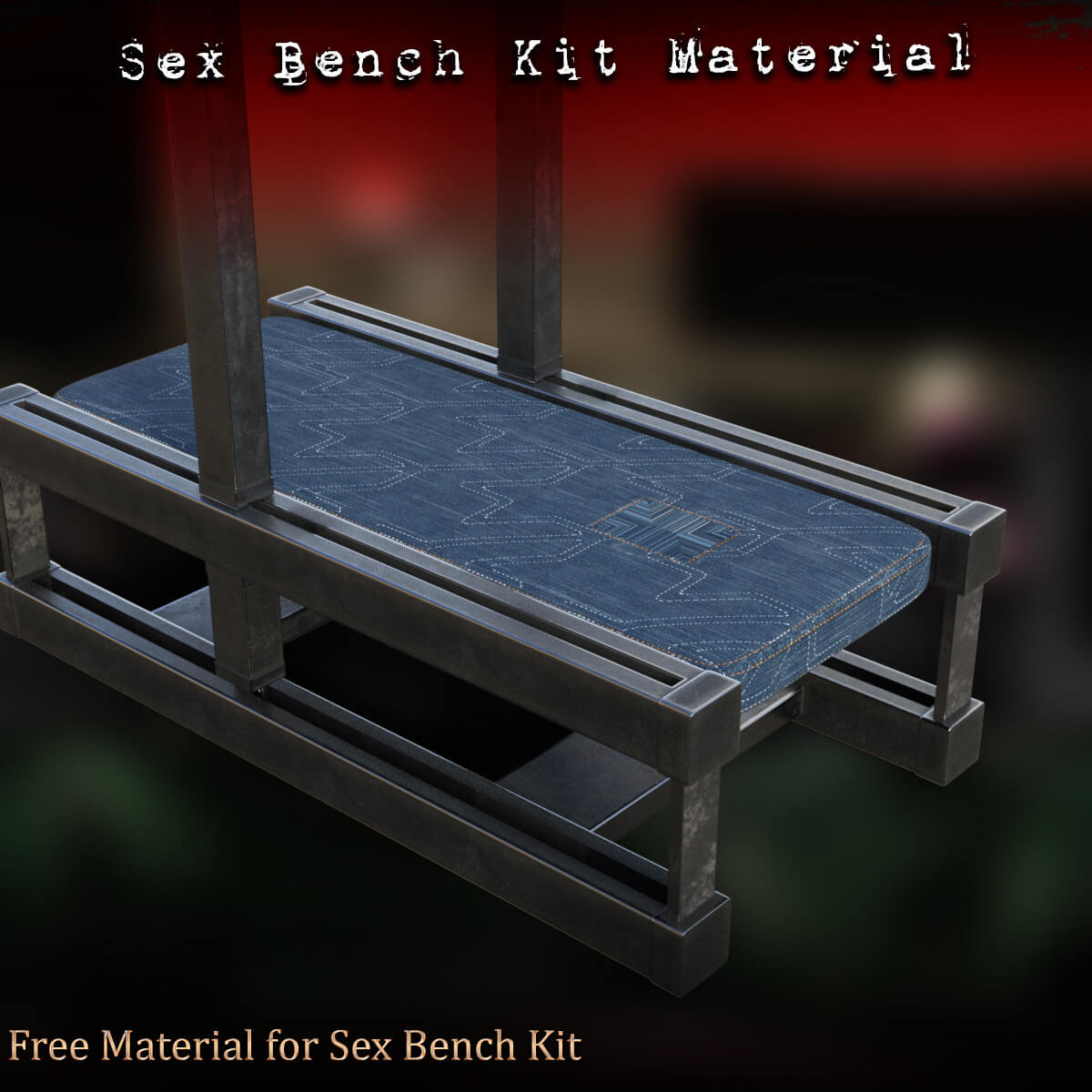Sex Bench Kit Free Denim Material - Free Daz Content by Pawngame