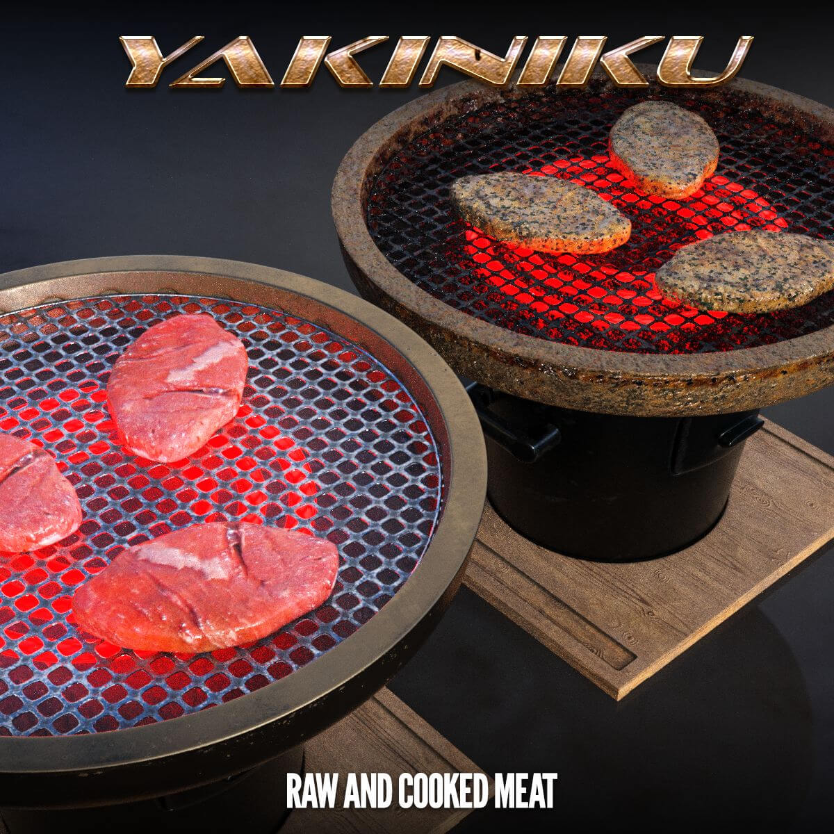 Yakiniku Set - Daz Content by Pawngame