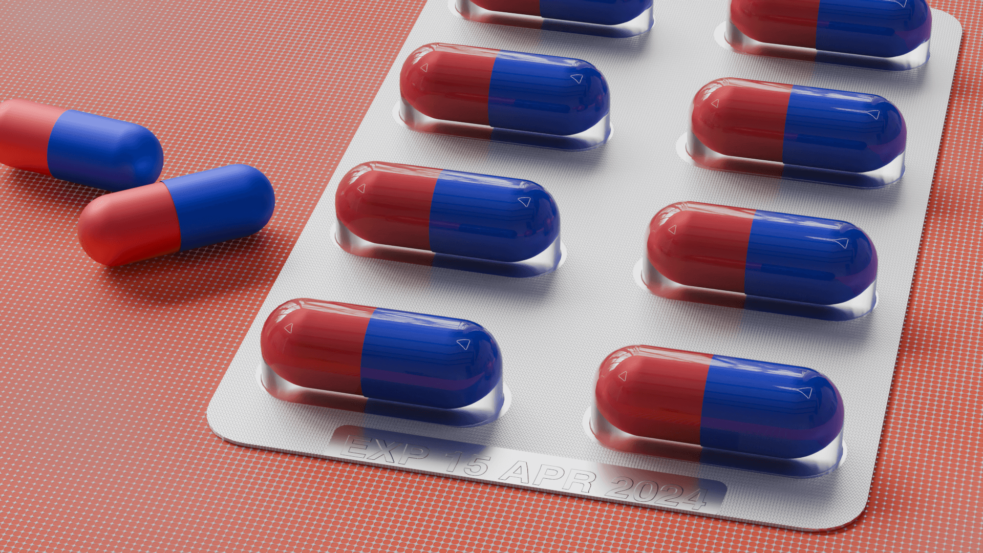 Capsules 3D Render, Digital Art by pawoo