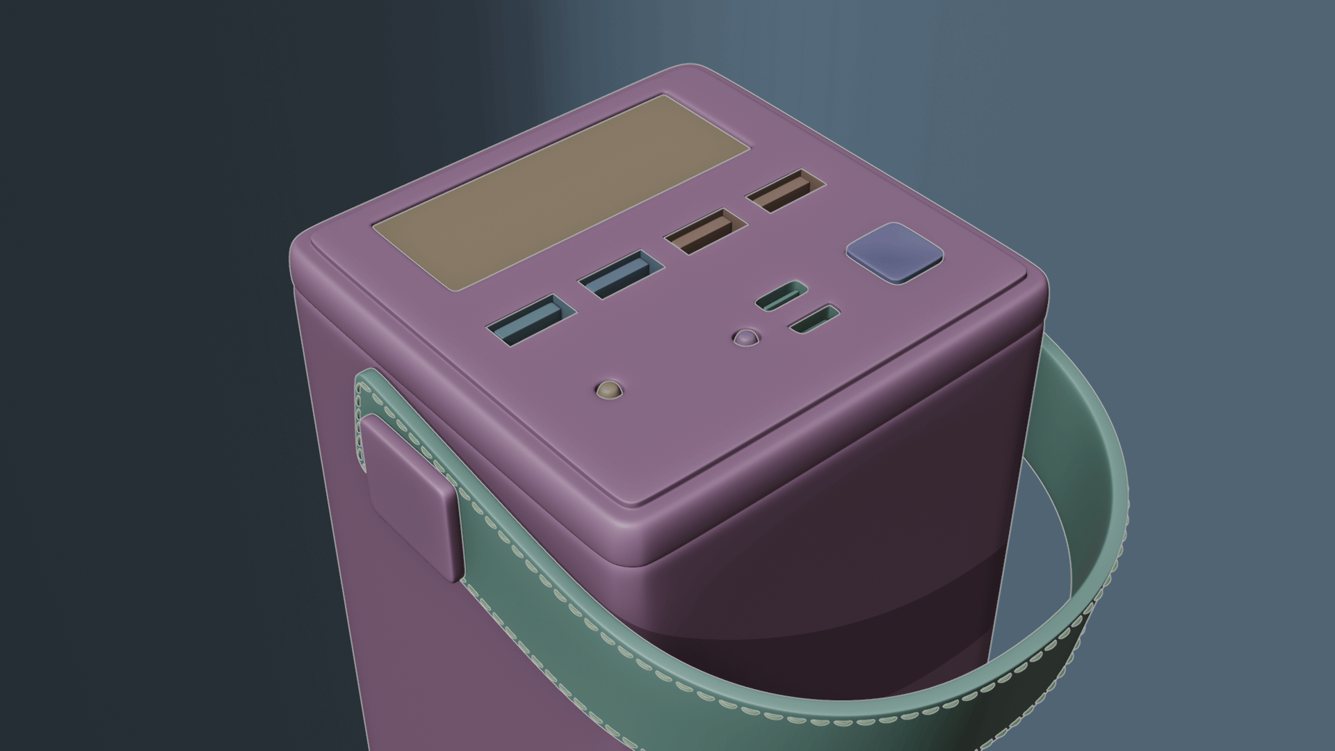 POWERBANK 3D Render, Digital Art by pawoo