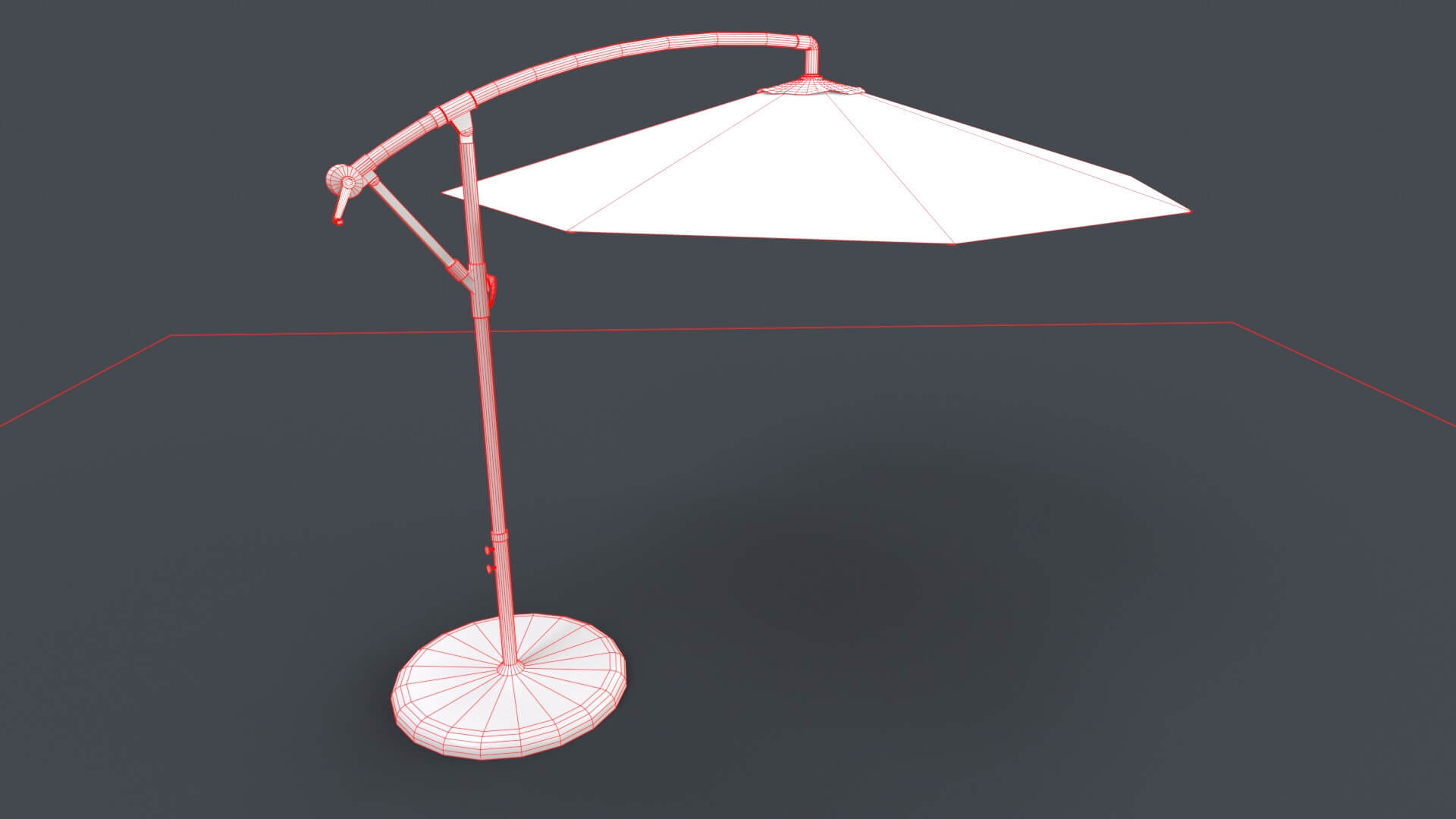 Cantilever Parasol - 3D Model by PBR Cool