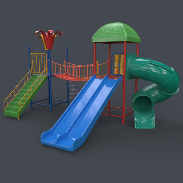 Playground Outdoor Jungle Gym 20 3D Render by PBR Cool