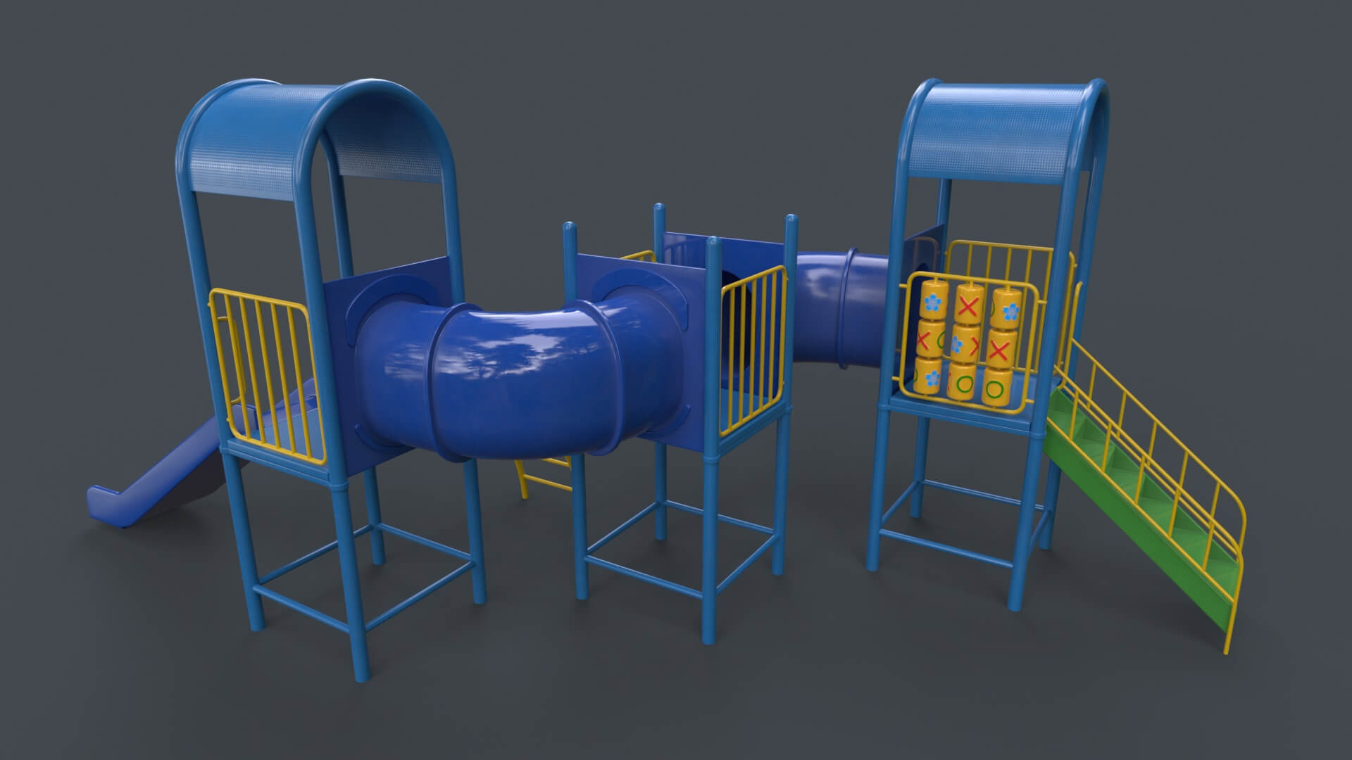 Playground Outdoor Jungle Gym 19 3D Render | RenderHub Gallery