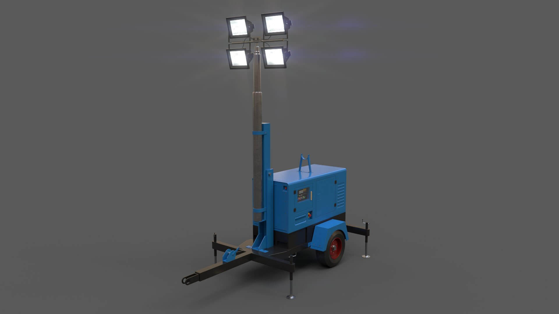 Mobile Light Tower Generator and Oil Drum Collection by PBR Cool