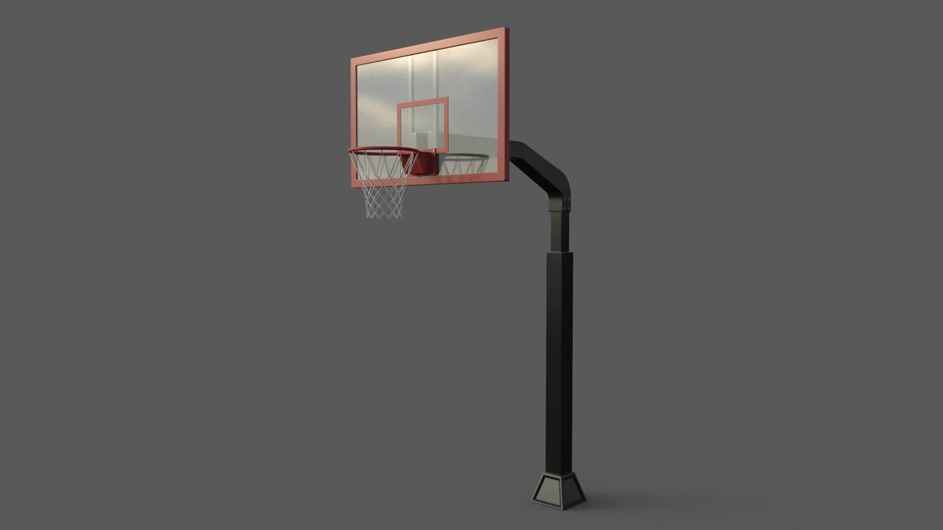 Modern Basketball Stand Hoop - 3D Model by PBR Cool