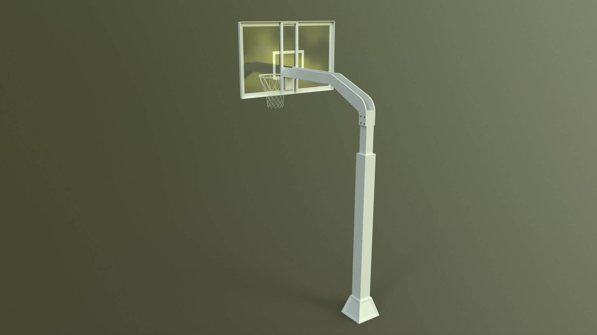 Modern Basketball Stand Hoop - 3D Model by PBR Cool