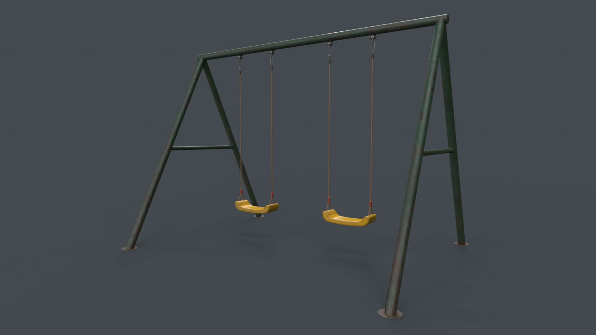 Modular Outdoor Playground Swing Sets A - 3D Model by PBR Cool