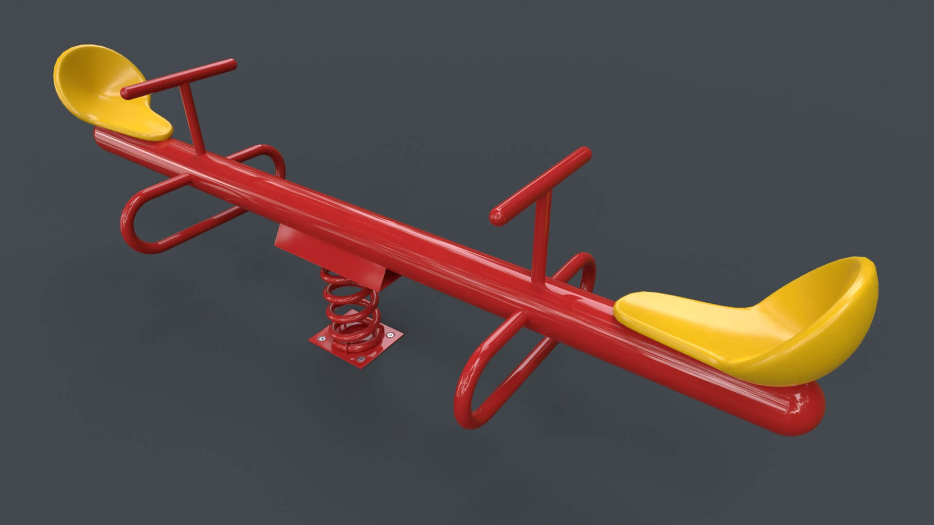 Modular Outdoor See Saw Playground A - 3D Model by PBR Cool
