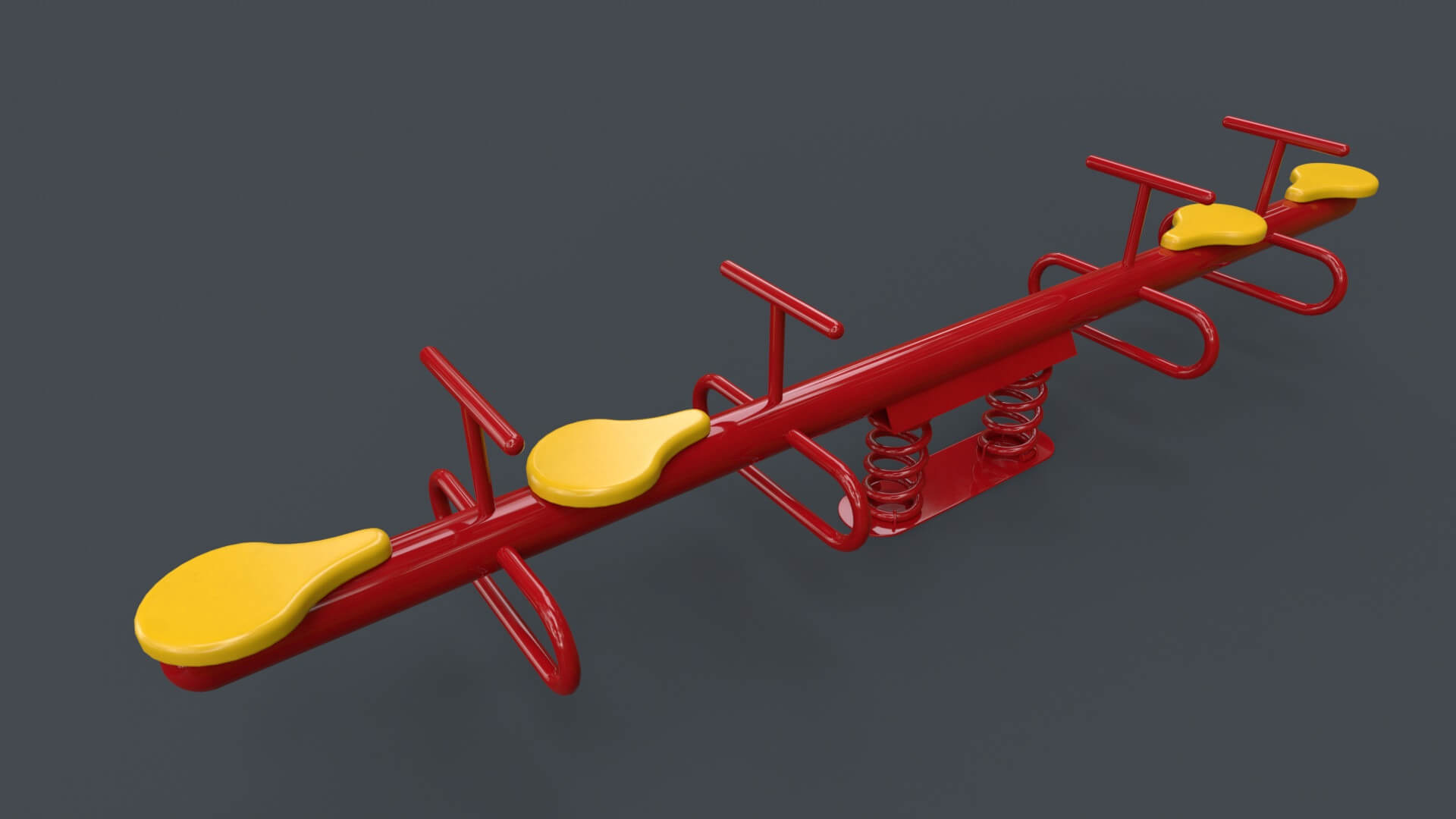 Modular Outdoor See Saw Playground B - 3D Model by PBR Cool