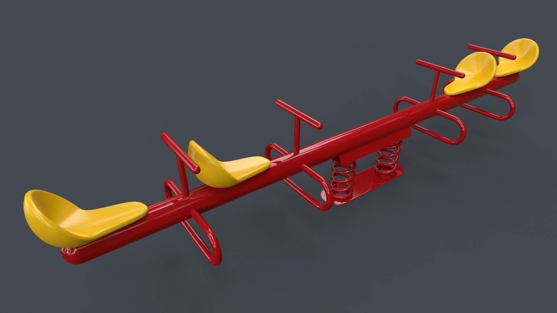 Modular Outdoor See Saw Playground B - 3D Model by PBR Cool
