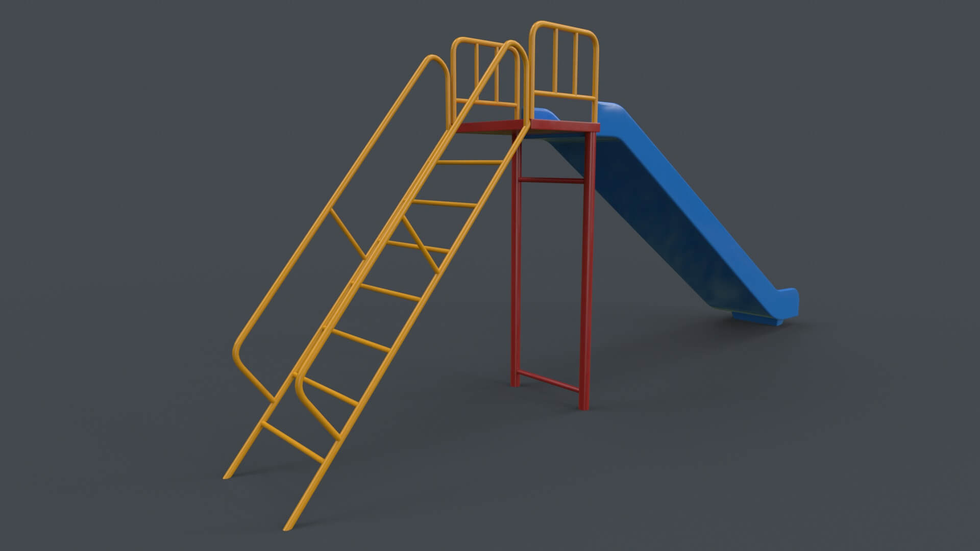 Modular Outdoor Straight and Wave Slide A - 3D Model by PBR Cool