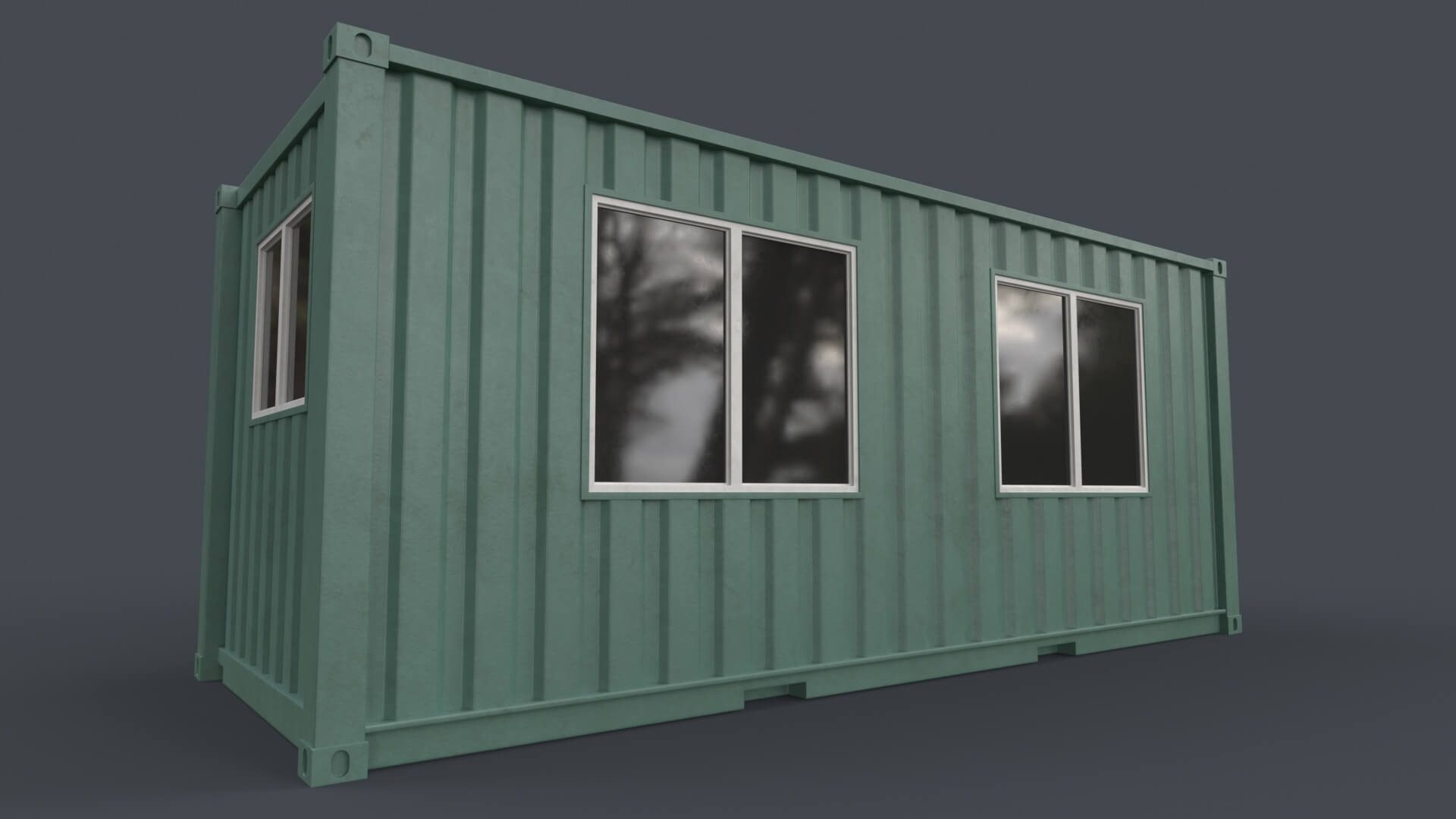 Outdoor Beach Lifeguard Container Office - 3D Model by PBR Cool