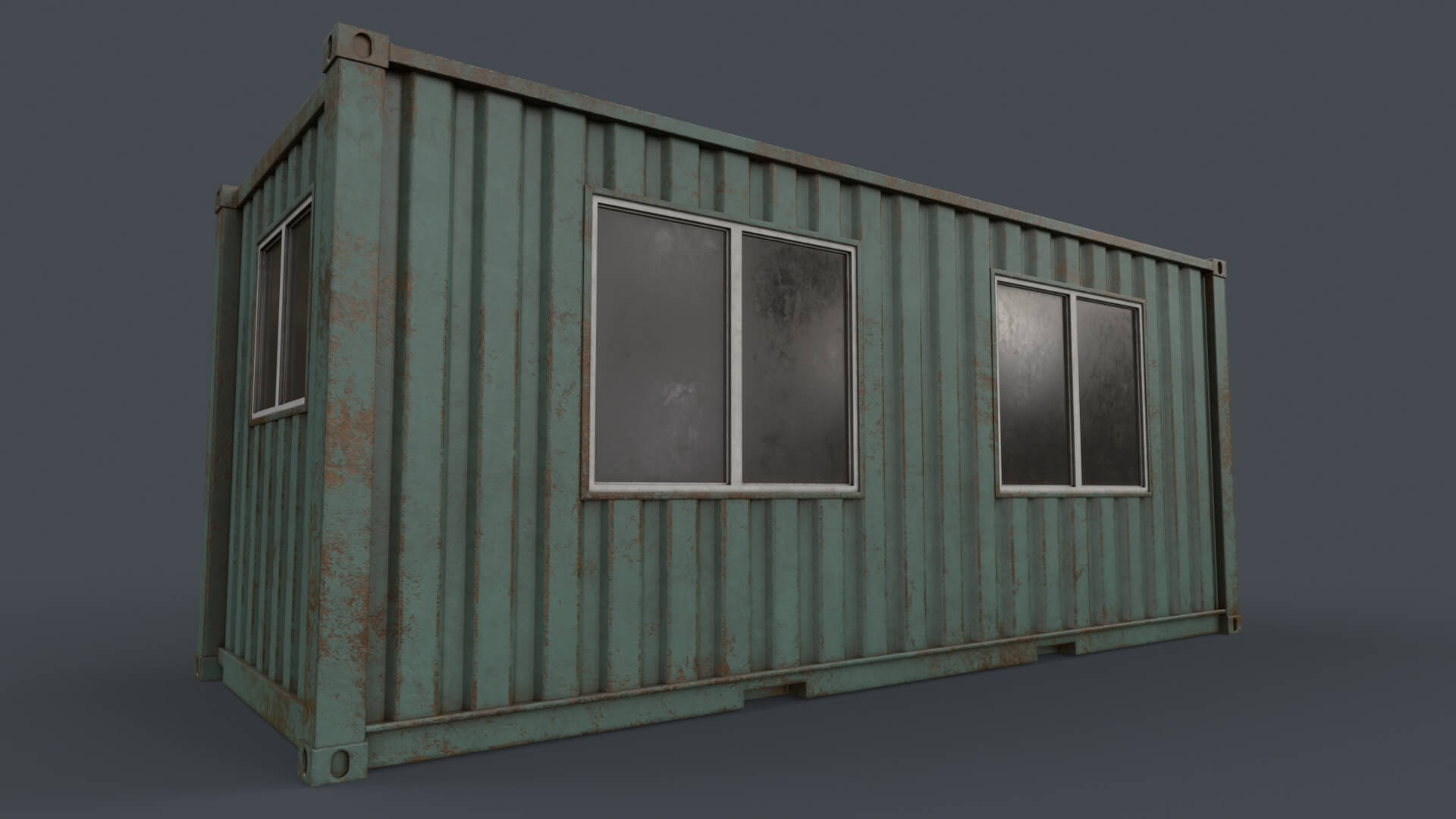 Outdoor Beach Lifeguard Container Office - 3D Model by PBR Cool