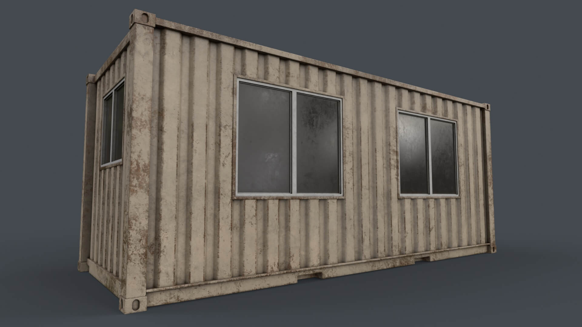 Outdoor Beach Lifeguard Container Office - 3D Model by PBR Cool