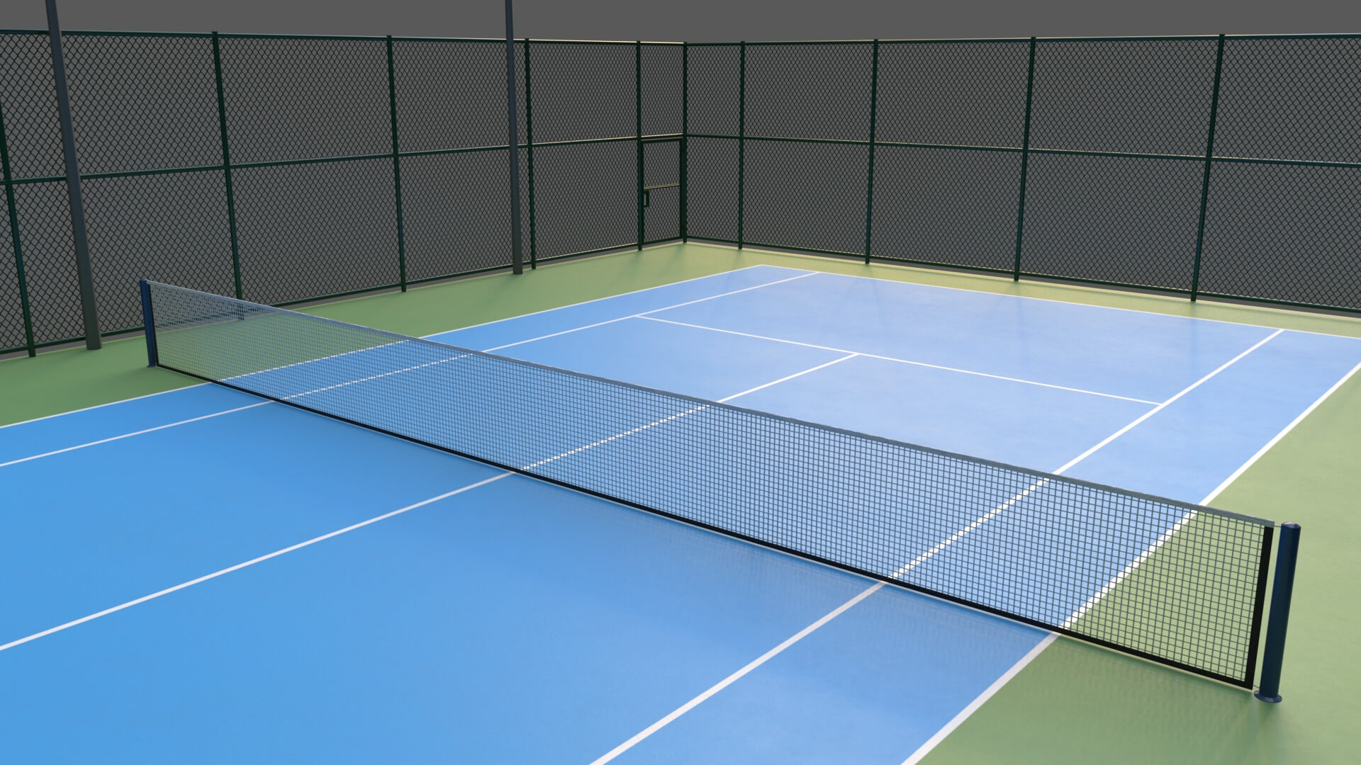 Outdoor Multi Modular Sports Game Court - 3D Model by PBR Cool