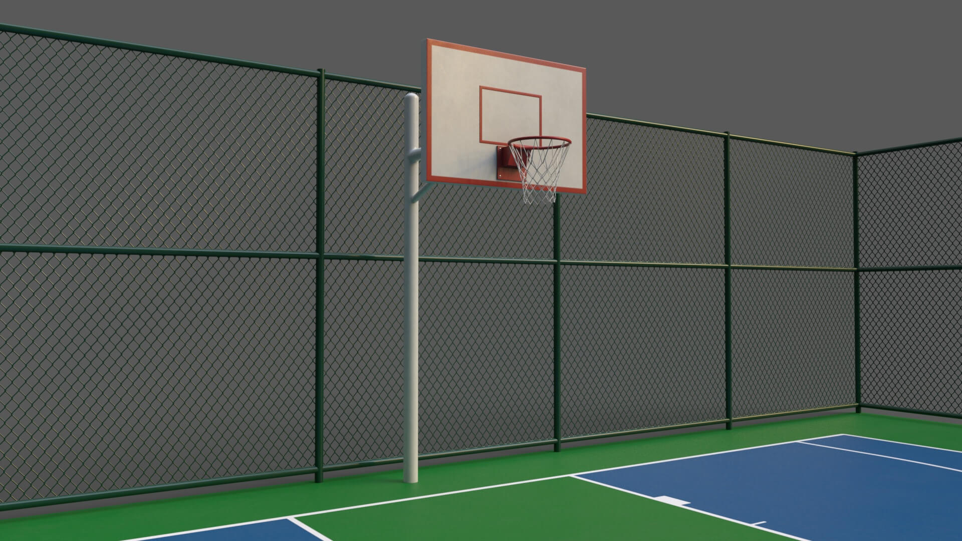 Outdoor Multi Modular Sports Game Court - 3D Model by PBR Cool