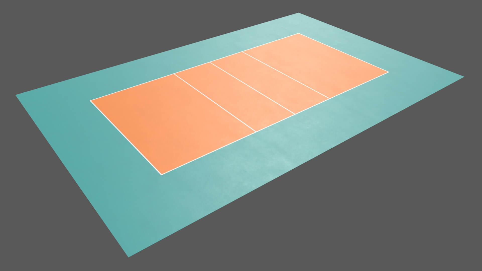 Outdoor Multi Modular Sports Game Court - 3D Model by PBR Cool